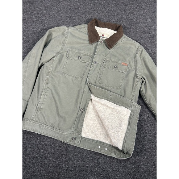 Woolrich | Jackets & Coats | Woolrich Jacket Mens Large Green Canvas ...
